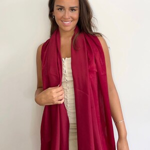 Red Wrap, Red Wedding Shawl, Red Silk Shawl, Scarlett Red Wrap, Silk ...