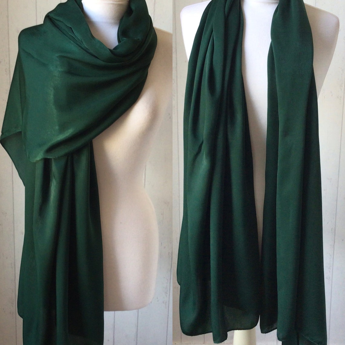 Green Silk Shawl / Dark Green Wrap Silk Shawl /silk Green - Etsy UK