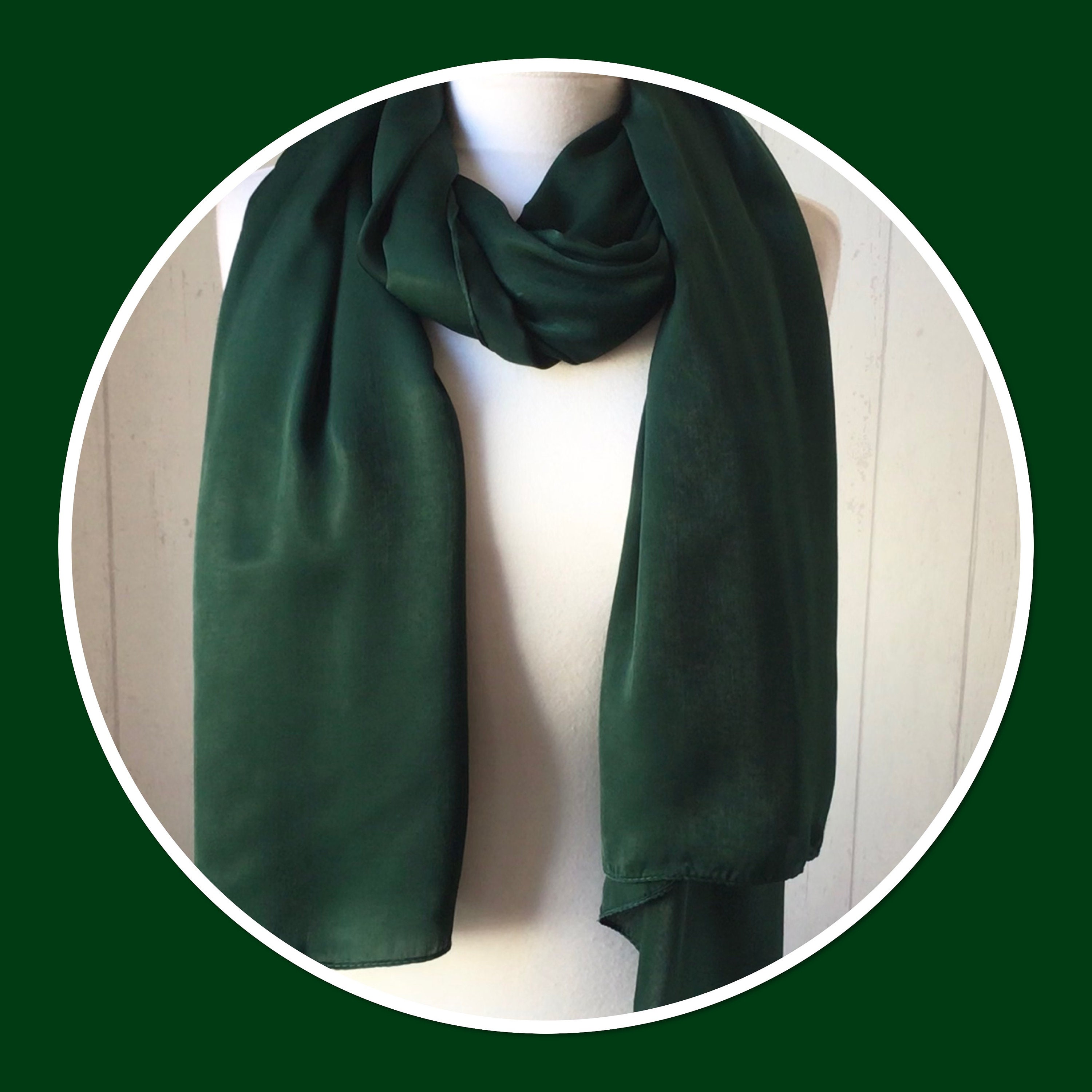 Green Silk Shawl / Dark Green Wrap Silk Shawl /silk Green - Etsy UK