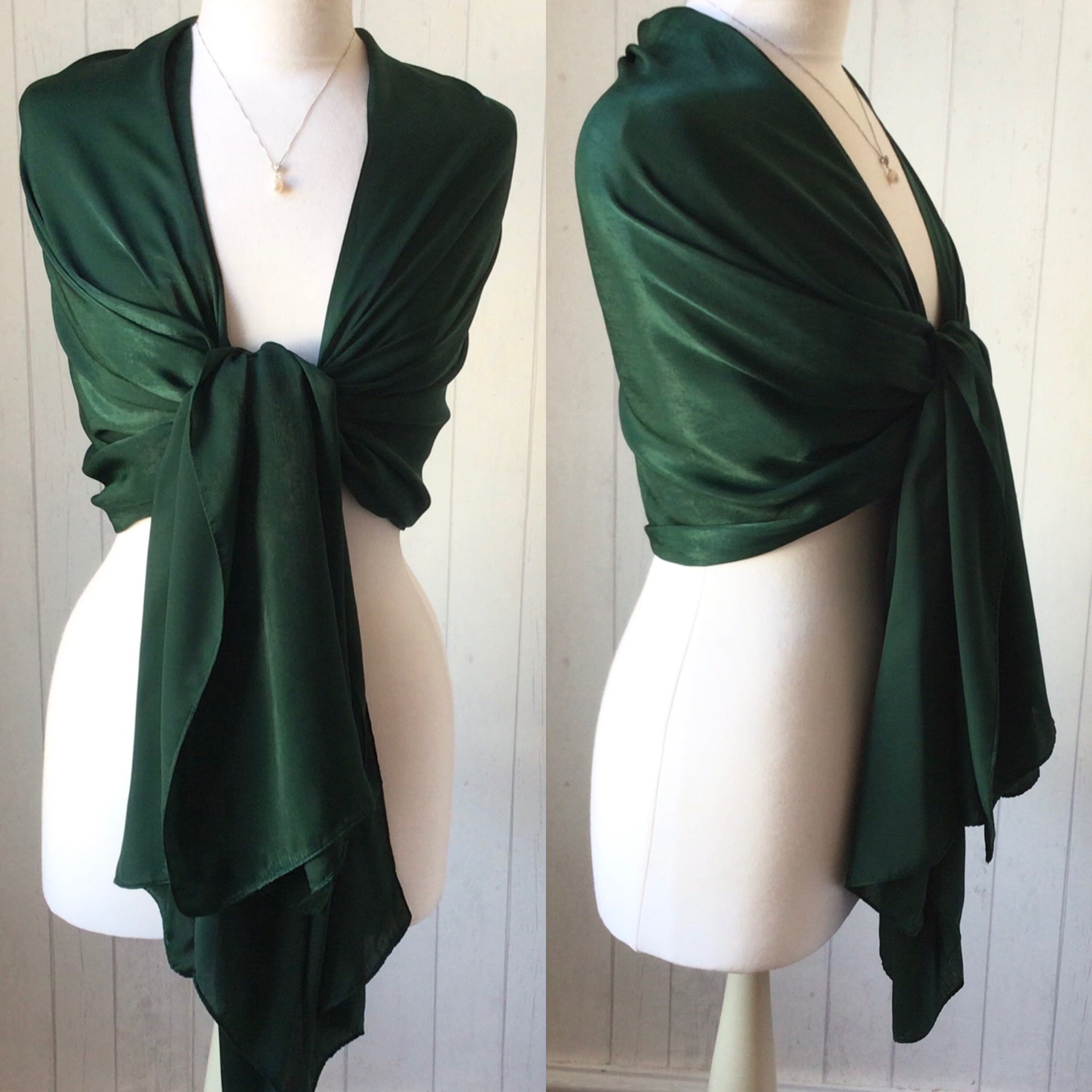 Green Silk Shawl / Dark Green Wrap Silk Shawl /silk Green - Etsy UK