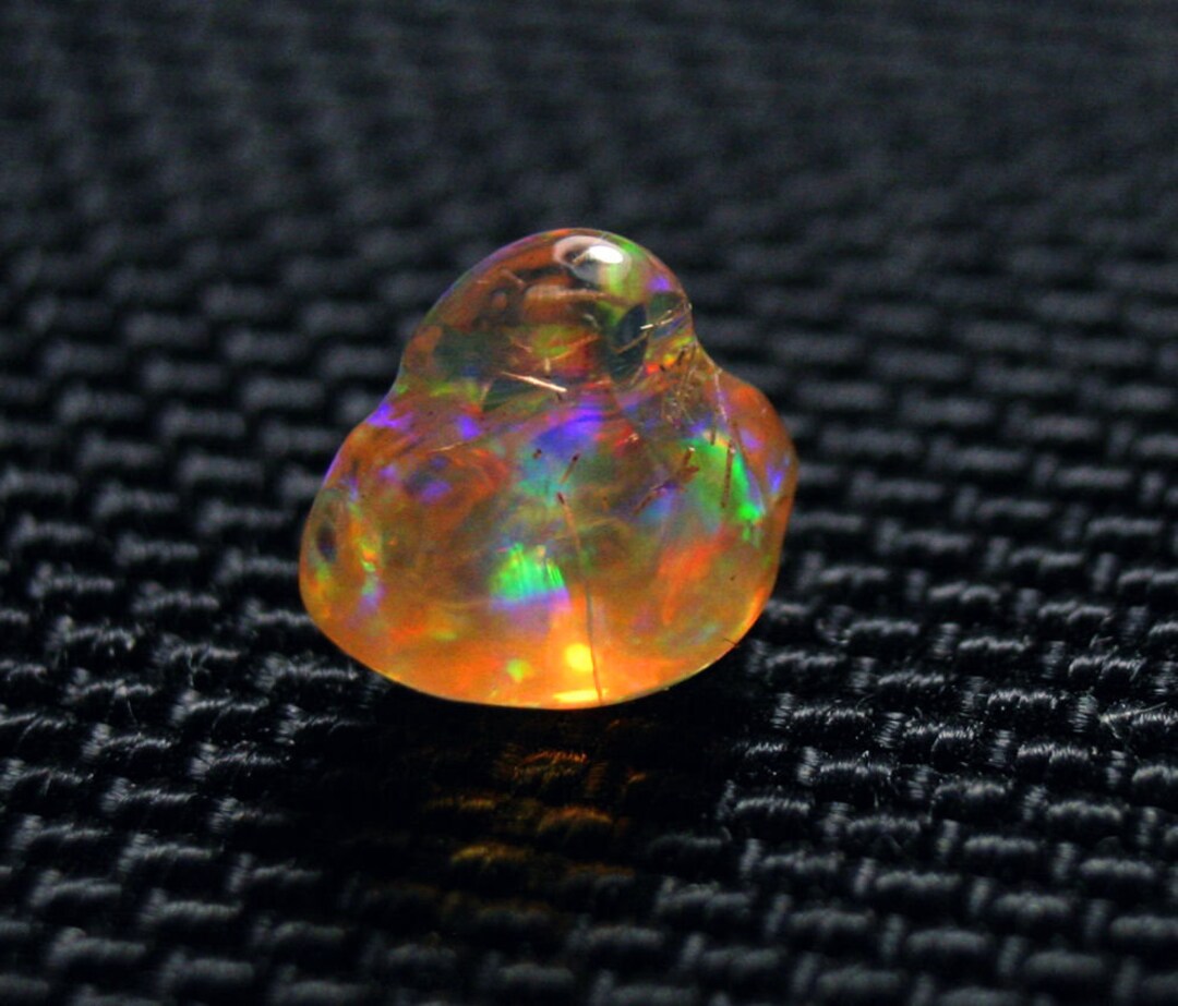 Rare Mexican Contraluz Precious Opal 1.54ct Stunning Rutile Water Opal 7x9mm Video - Etsy