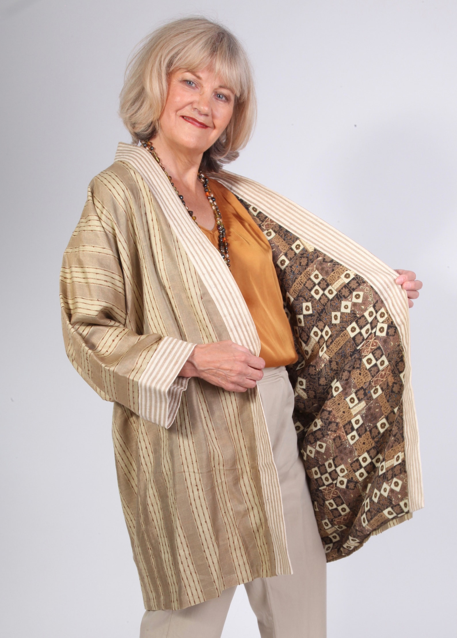 Elegant Soft Drape Raw Silk Women's Kimono Jacket - Etsy