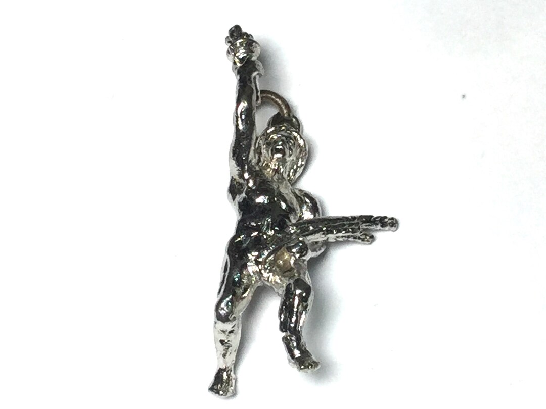 Sterling Silver Olympic Torch Bearer Charm Vintage #680 S - Etsy