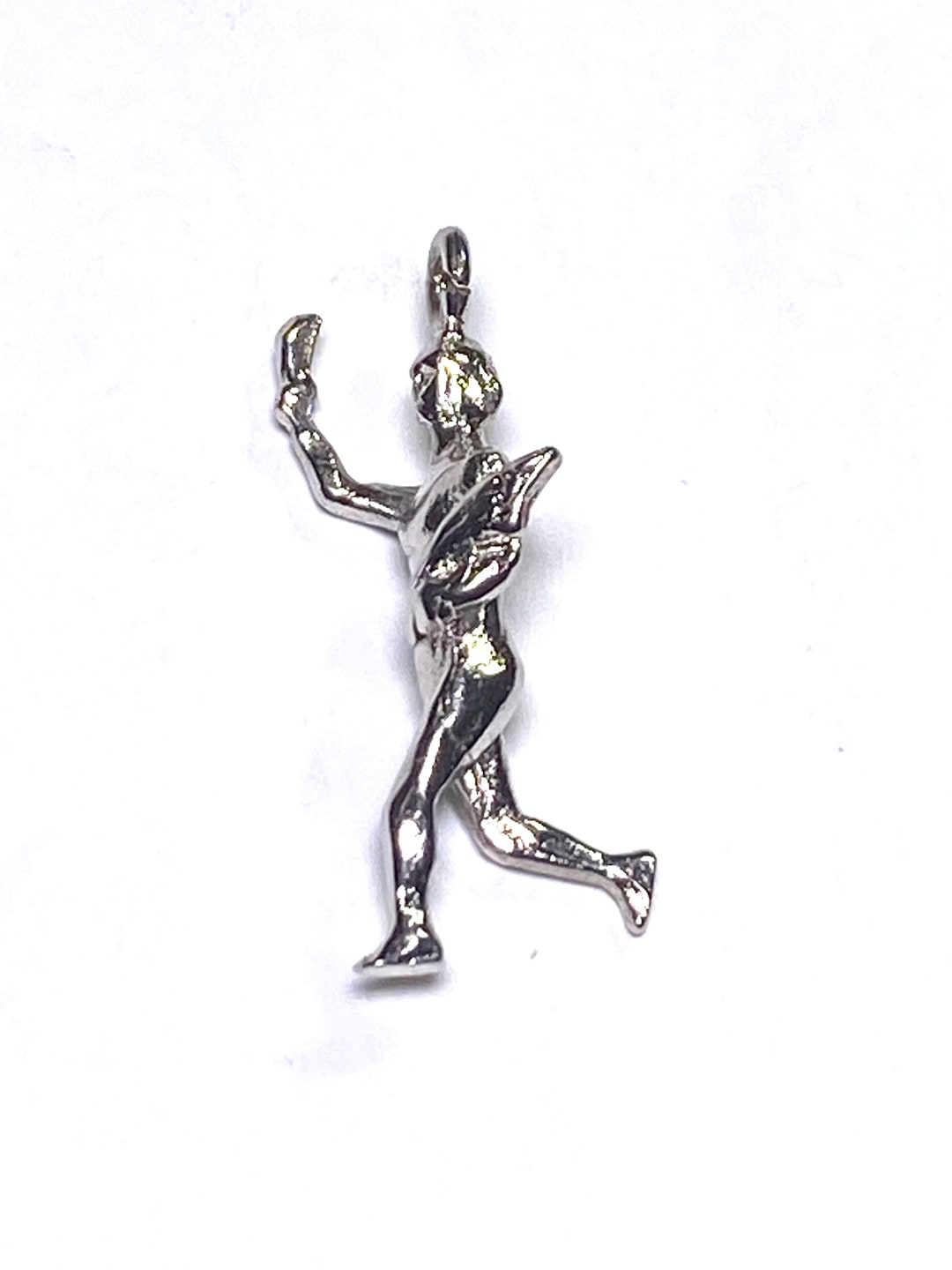 Sterling Silver Olympic Torch Bearer Vintage Charm # 7080 - Etsy