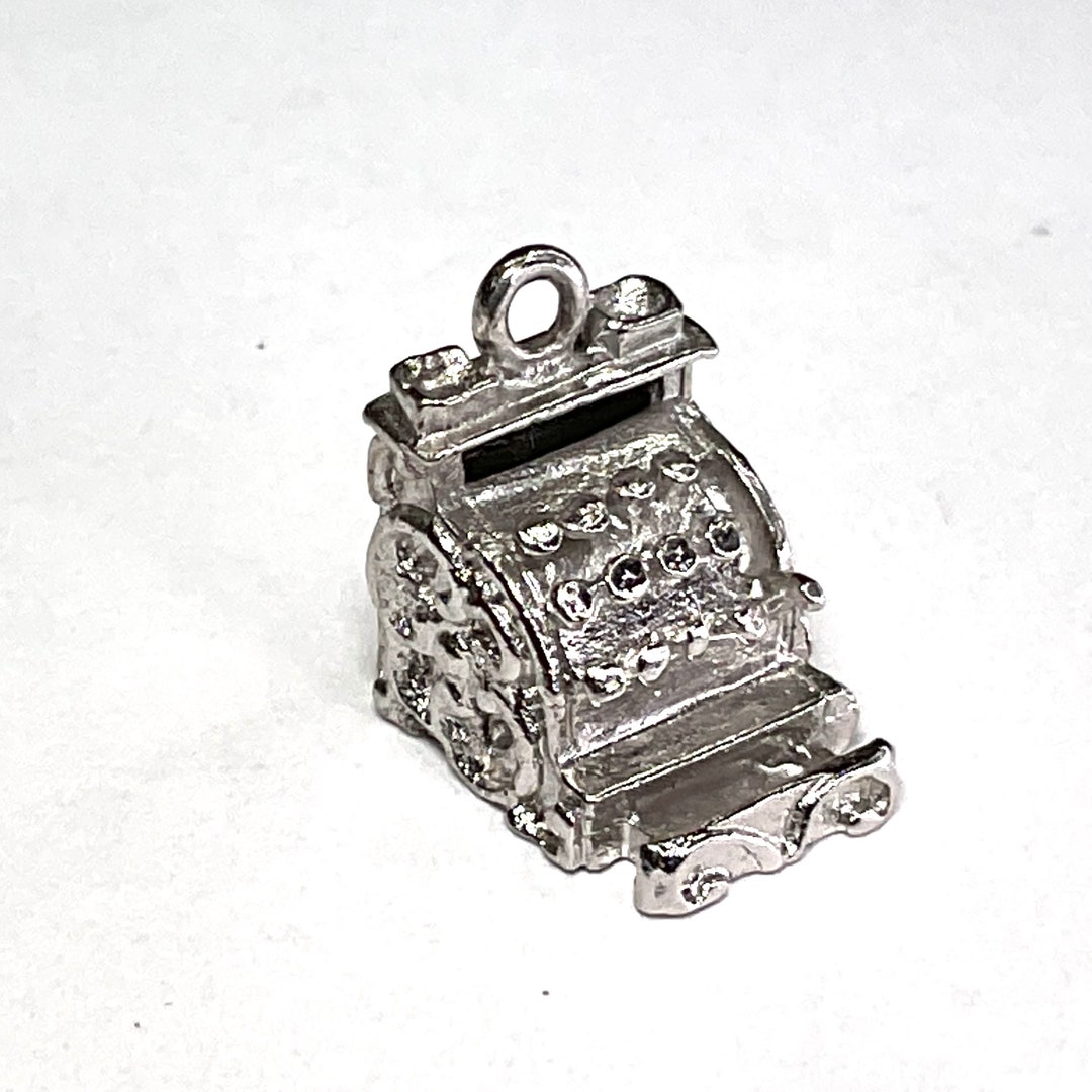 Sterling Silver Antique Cash Register Charm Vintage # 5106 - Etsy