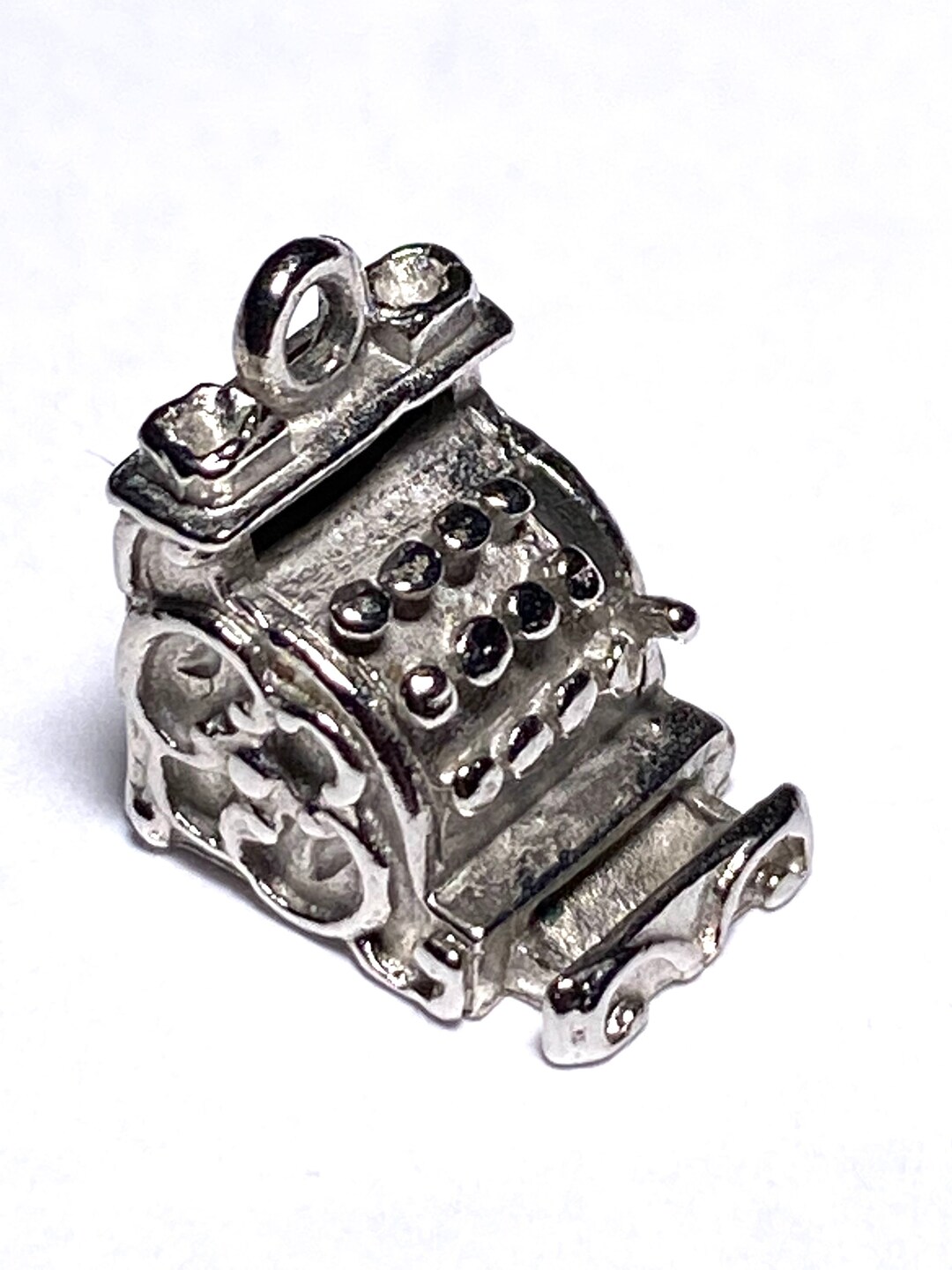 Sterling Silver Antique Cash Register.charm Vintage 7022 - Etsy