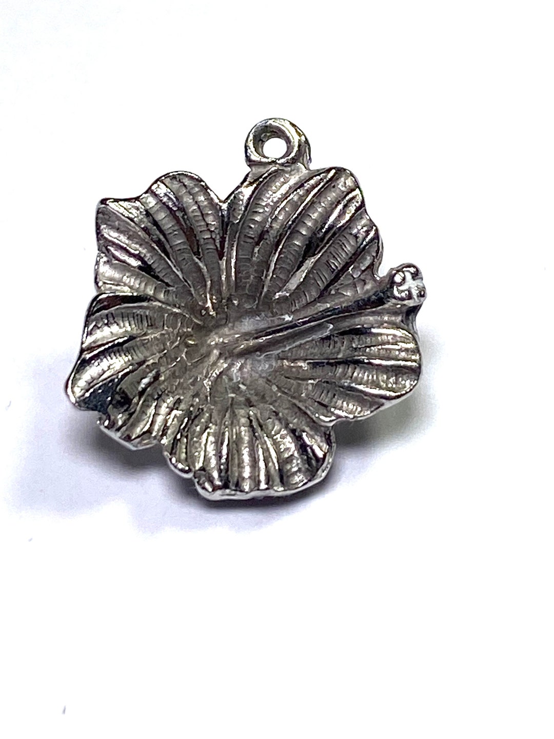 Sterling Silver Hibiscus Flower Vintage Charm # 562 - Etsy