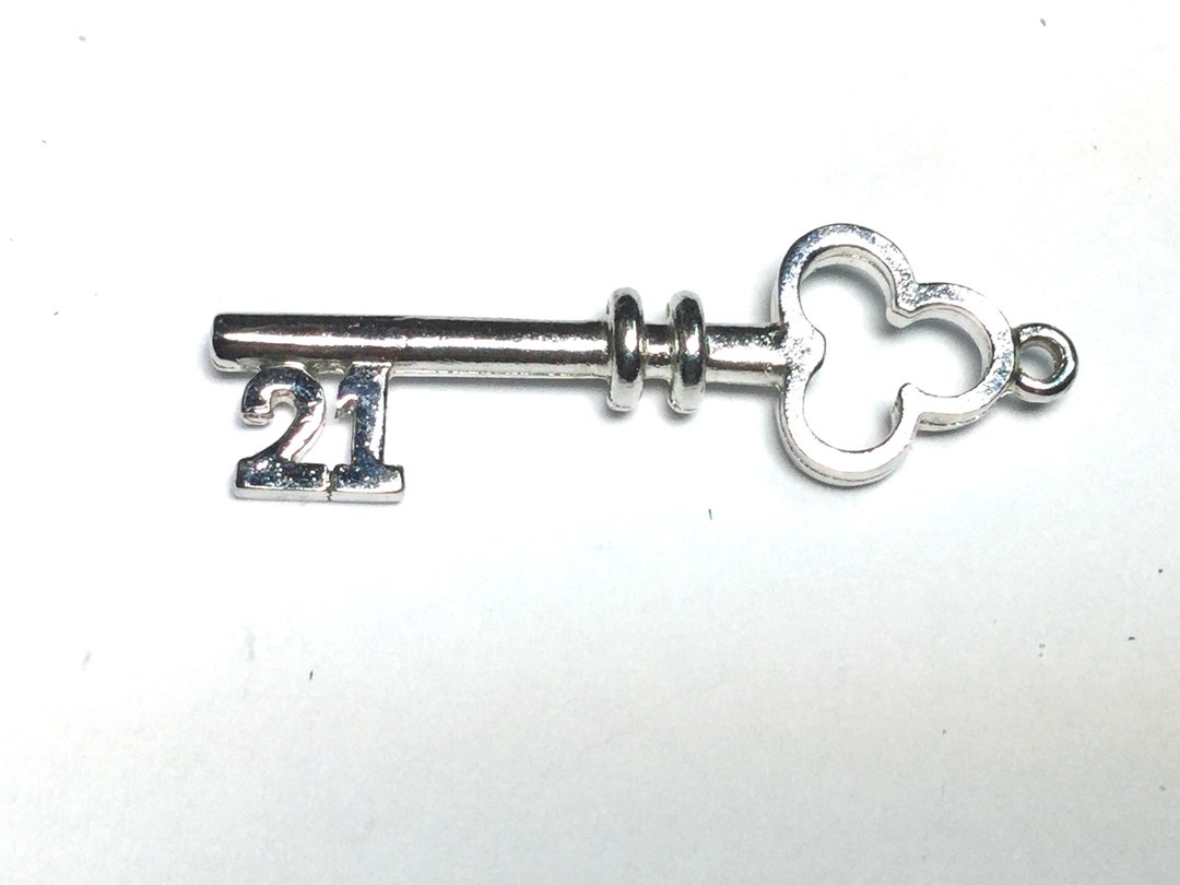 Sterling Silver Key to Age 21 Charm Vintage # S 911 - Etsy
