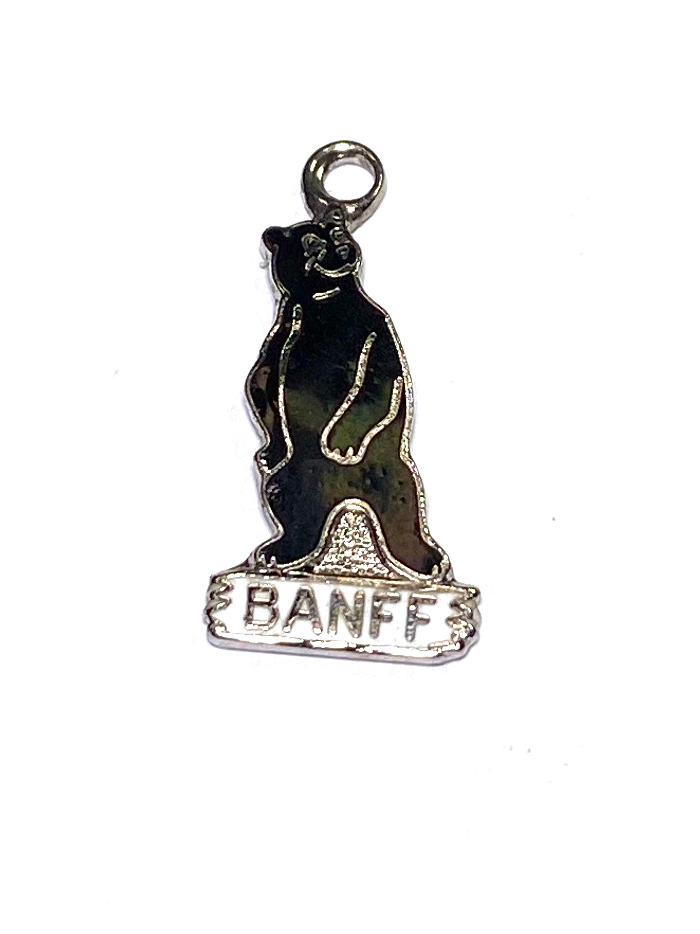 Sterling Silver Banff National Park Black Bear Charm Vintage - Etsy