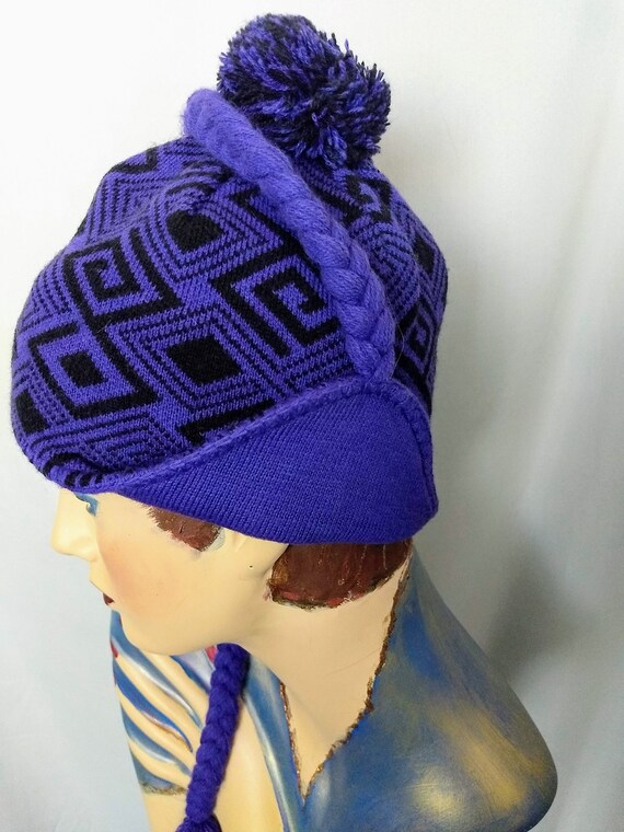 ADIDAS Dark Blue Winter Hat/Blue and Black Knit Hat/D… - Gem