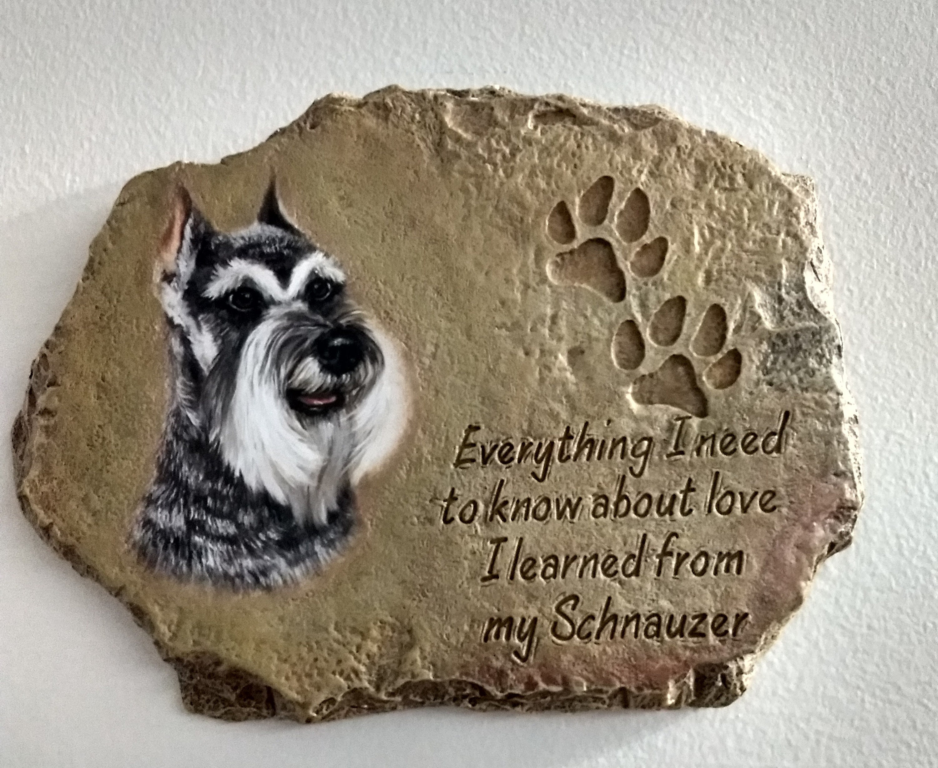 Schnauzer Wall Décor Sign/memorial Hanging Dog Sign Limited - Etsy