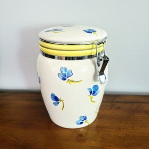 INSPIRADO Stoneline Seatle USA Hand Painted Storage Container/2 Quarts ...