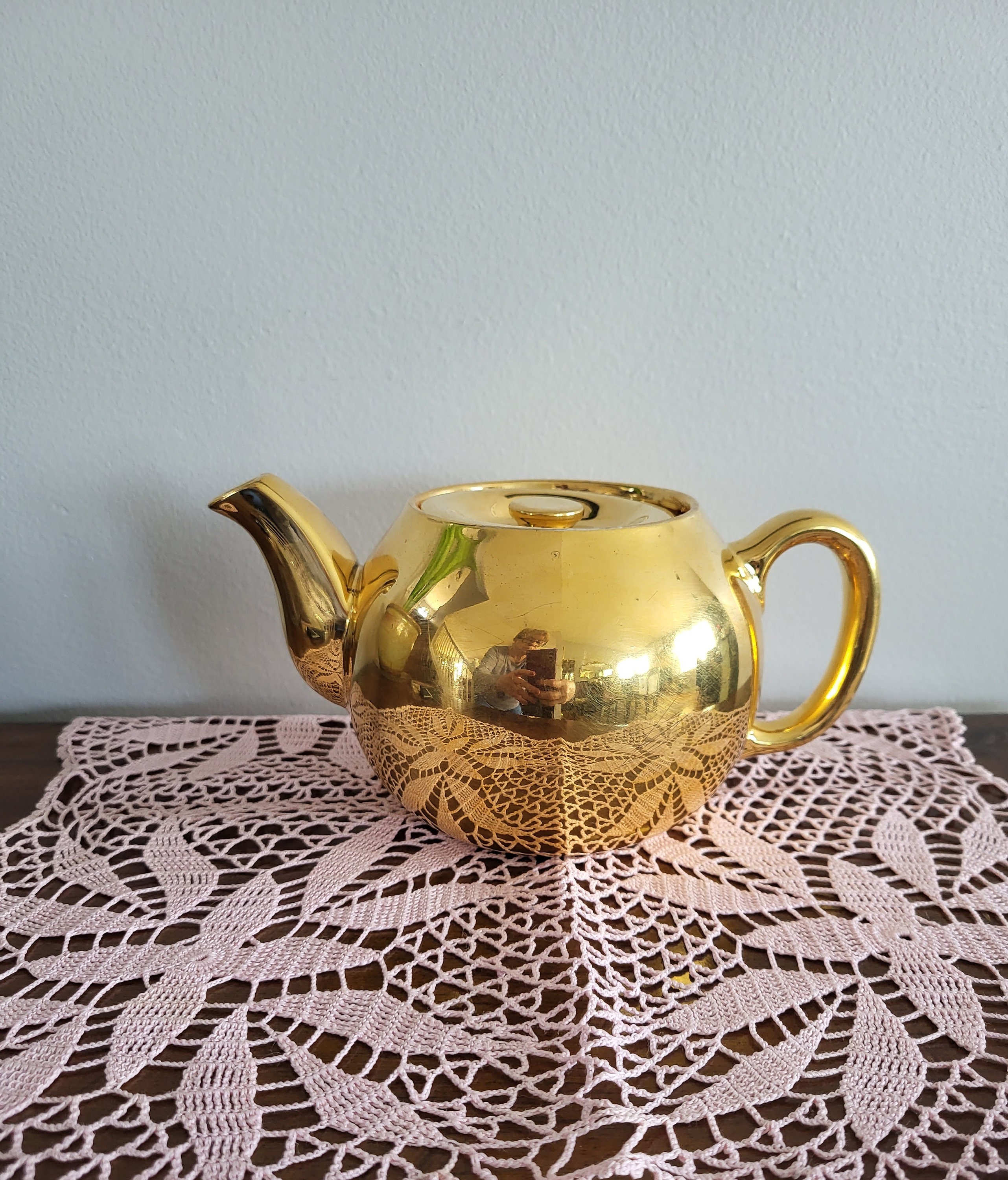 ROYAL WORCESTER Luster Gold Teapot/vintage 60's - Etsy UK