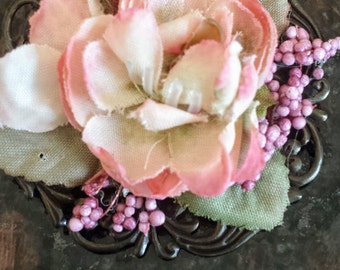 Silk Flower Pin - Etsy