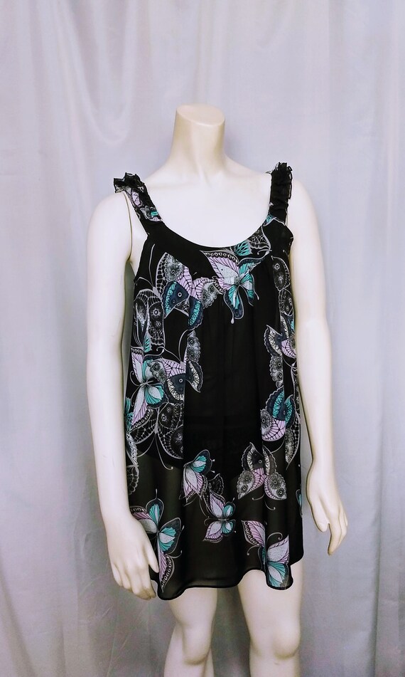 Short Nighty Set,Black Nightgown Sexy Sheer Babydoll … - Gem