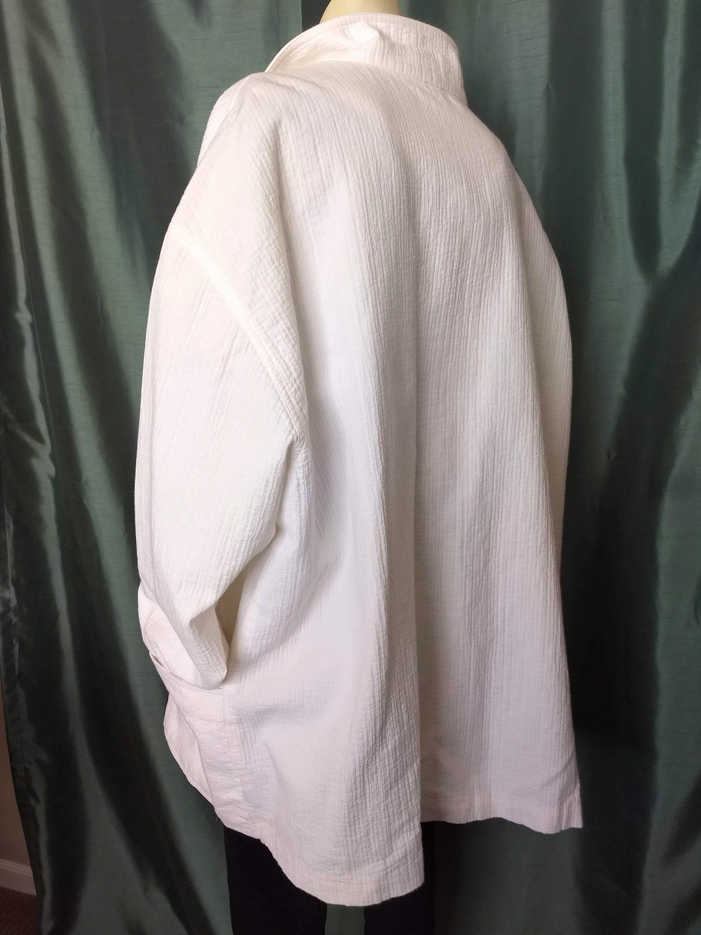 ELLEN TRACY Plus Size Cotton Blazer,women Summer White Blazer-jacket ...