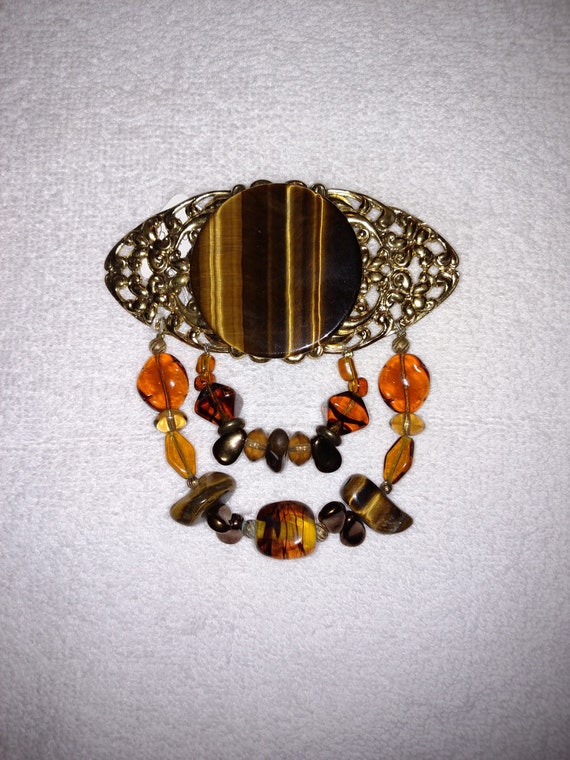 Lucille Italian Designer Vintage Palm Tree Fringe Jac… - Gem