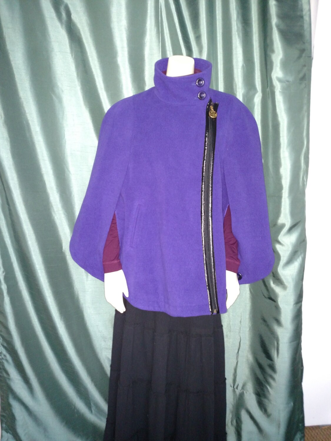 Plus Size Luxurious IMAN Cape Coat/designer Winter Elegant Best Quality ...