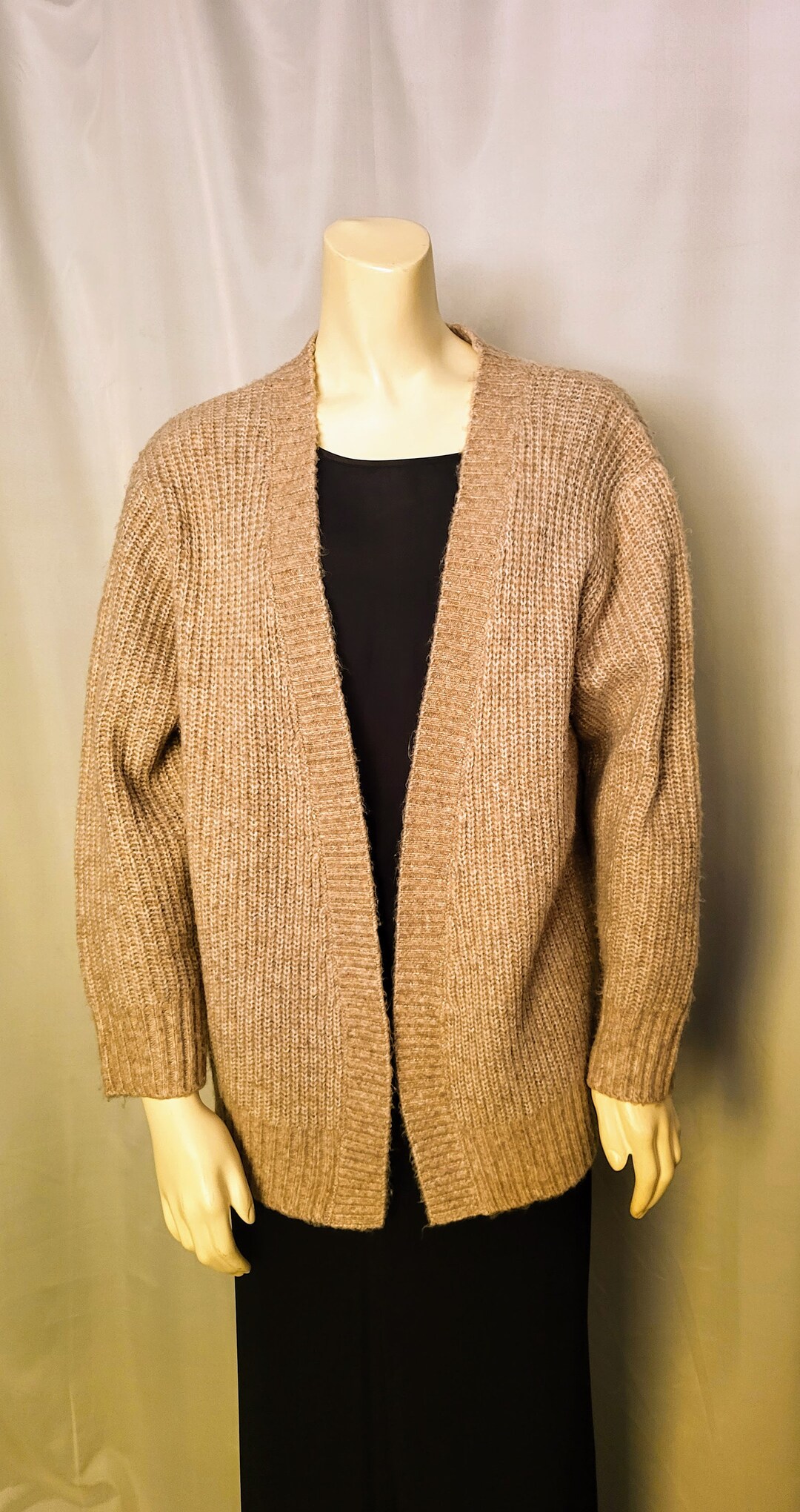 Super Warm and Soft Beige Classic Womens Knit Cardigan Sweater/comfy ...