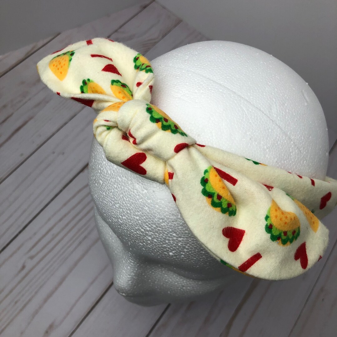 I Love Tacos Fabric Knot Headband - Etsy