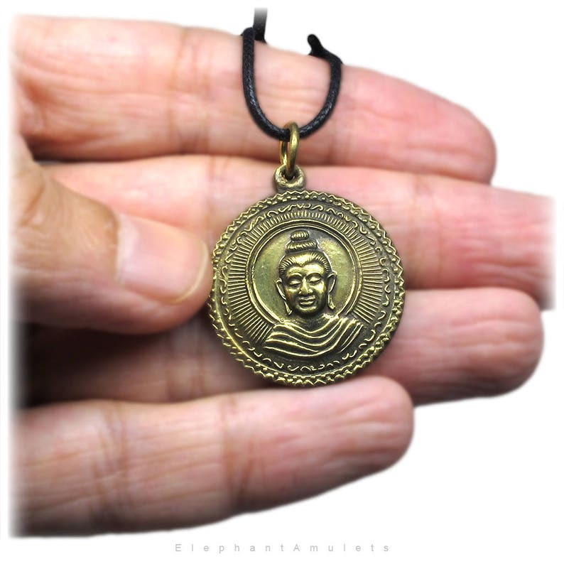 Buddha Protection Amulet Necklace Buddhist Pendant Buddha - Etsy