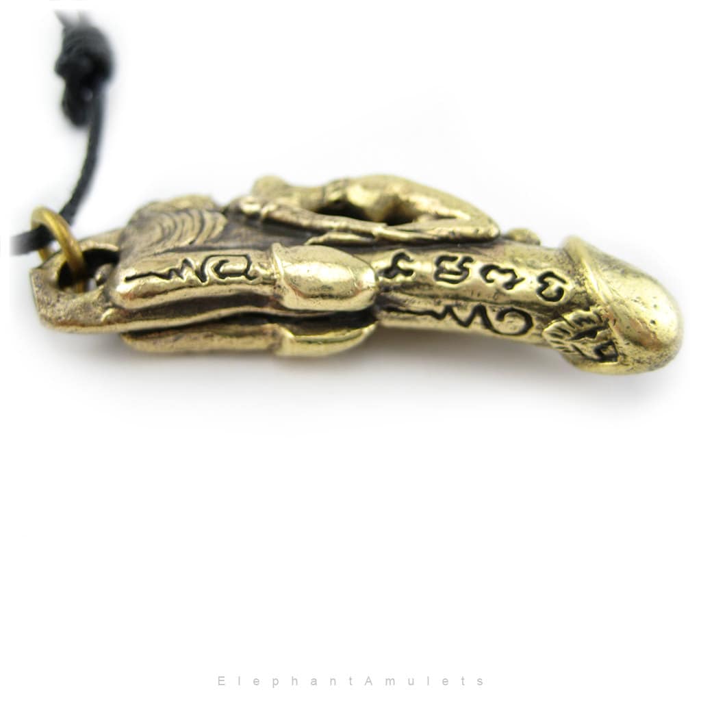 Brass Lady Phallic Charm Palad khik Thai Amulet Penis Necklace | Etsy