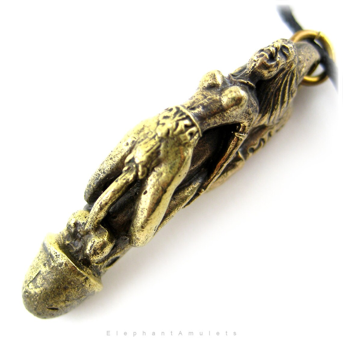 Brass Lady Phallic Charm Palad khik Thai Amulet Penis Necklace | Etsy