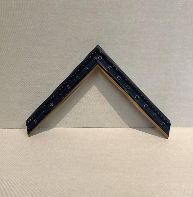 Victorian Style Gold Leaf Frame, Star Flower Emboss, Handmade in Italy ...