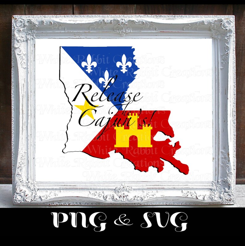 Release the Cajun's Trio Set State Pride PNG SVG Decal - Etsy