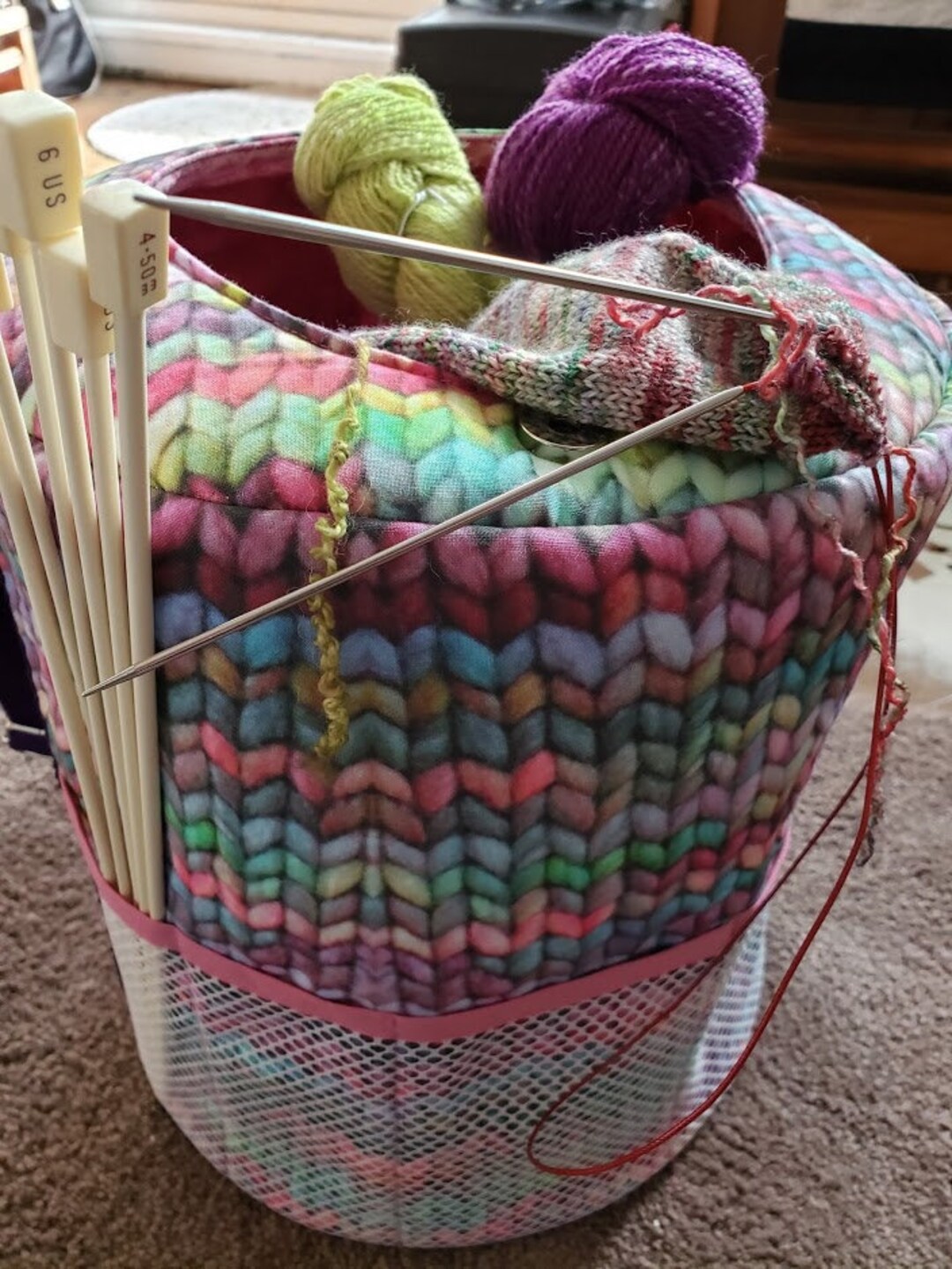 Yarn Minder Knitting Project Bag - Etsy