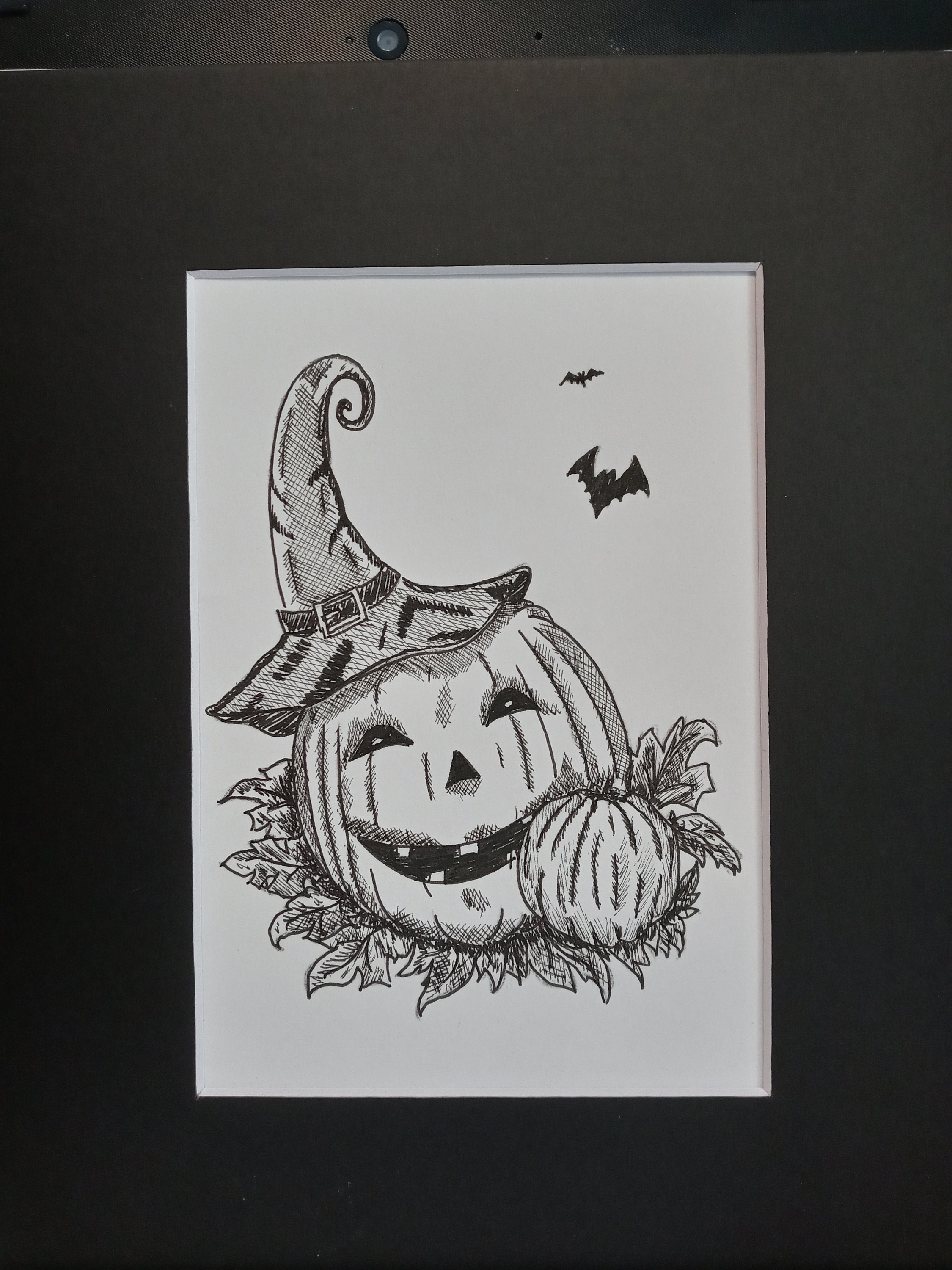 Pumpkin, Ink Drawing - Etsy