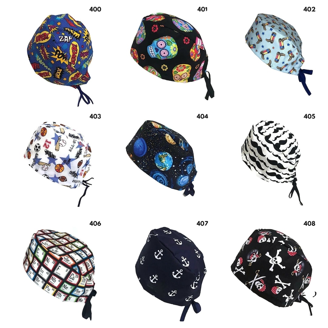 Scrub Cap Uni Scrub Hat, Surgical Scrub Cap, OR Hats, Orhatsbybonita ...