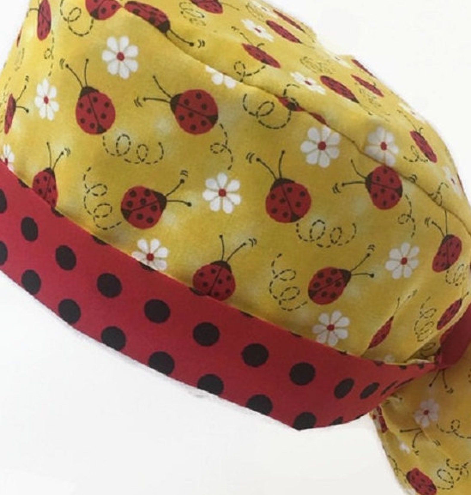 Ponytail Scrub Cap Ladybugs Scrub Hat for Women Scrub Cap - Etsy