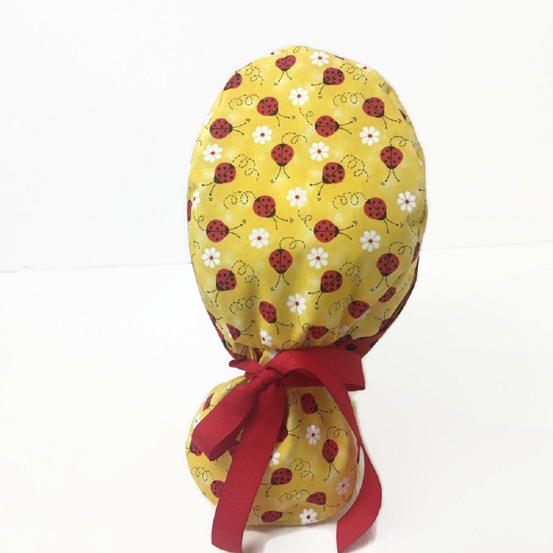 Ponytail Scrub Cap Ladybugs Scrub Hat for Women Scrub Cap - Etsy