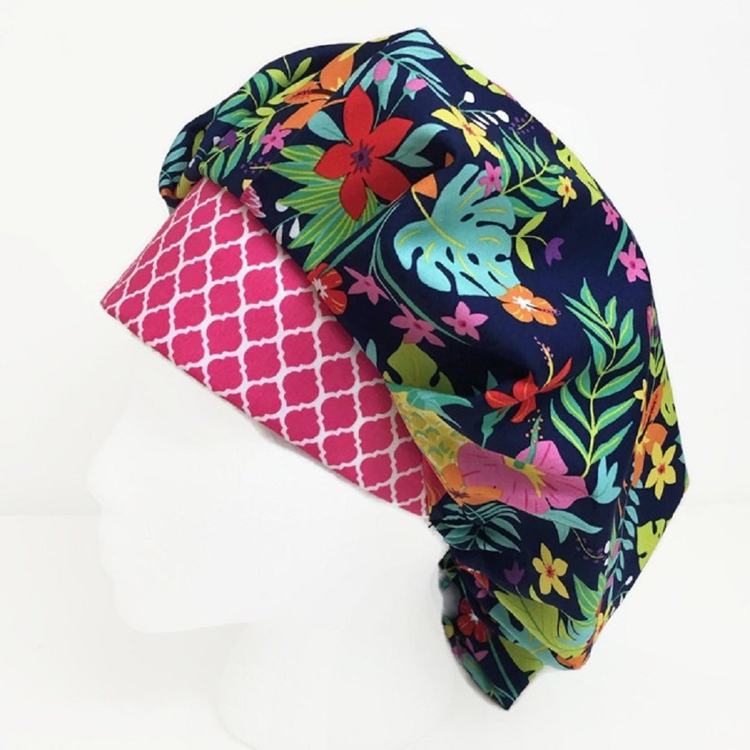 Scrub Cap Scrub Caps for Women Tropical OR Hats Scrub Hat - Etsy
