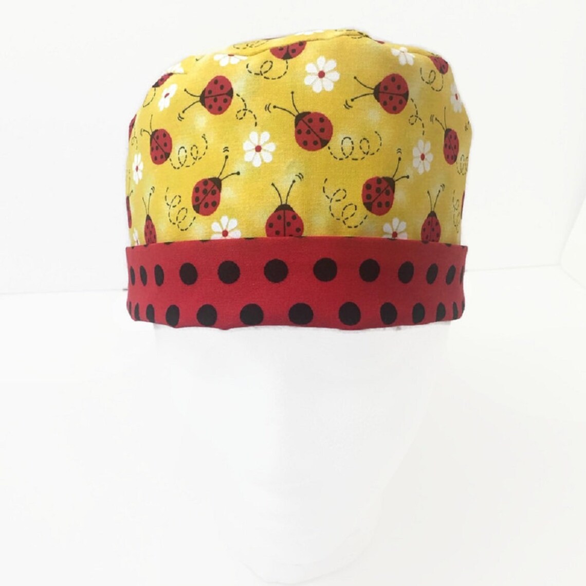 Ponytail Scrub Cap Ladybugs Scrub Hat for Women Scrub Cap - Etsy