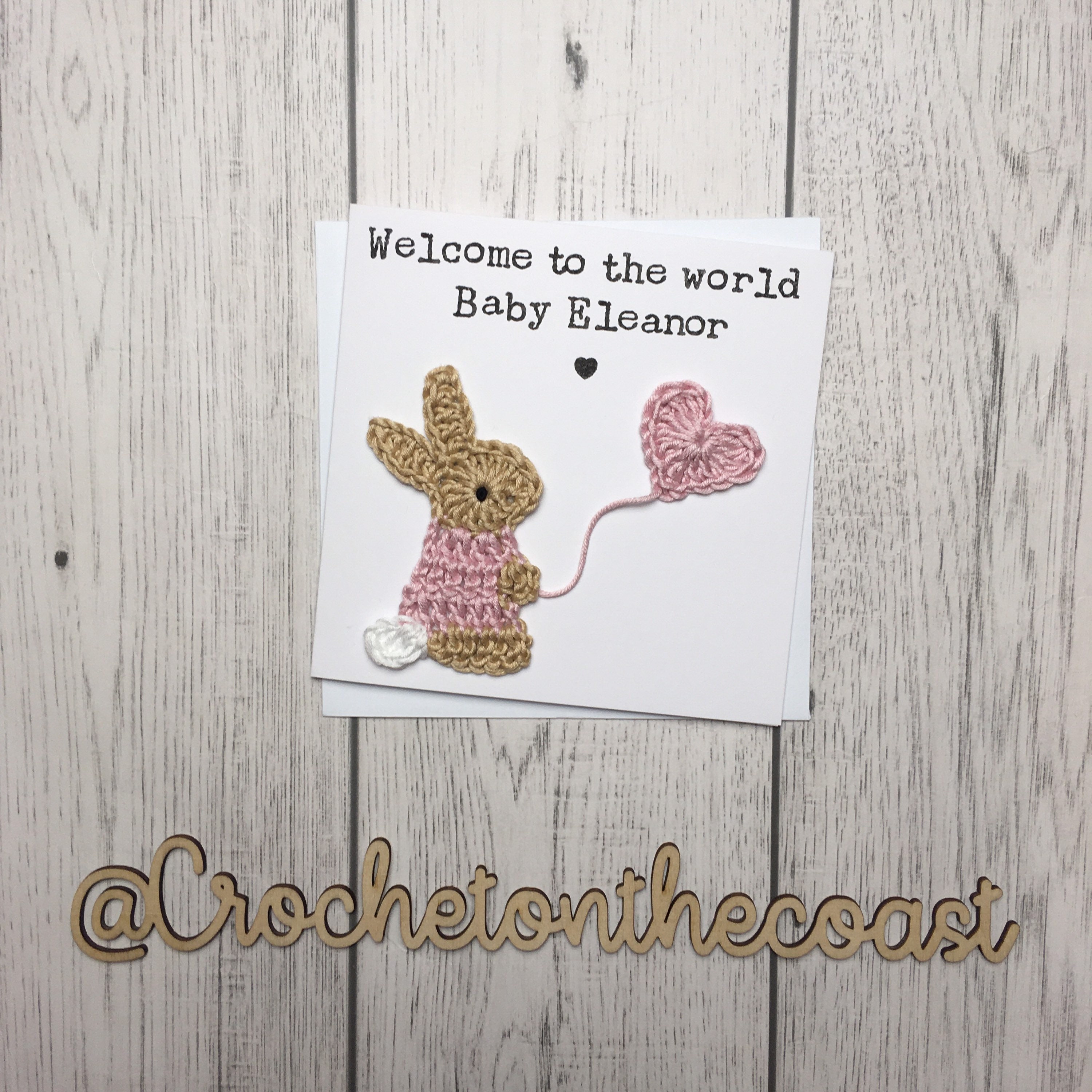 Personalised New Baby Congratulations Card New Baby Girl - Etsy UK
