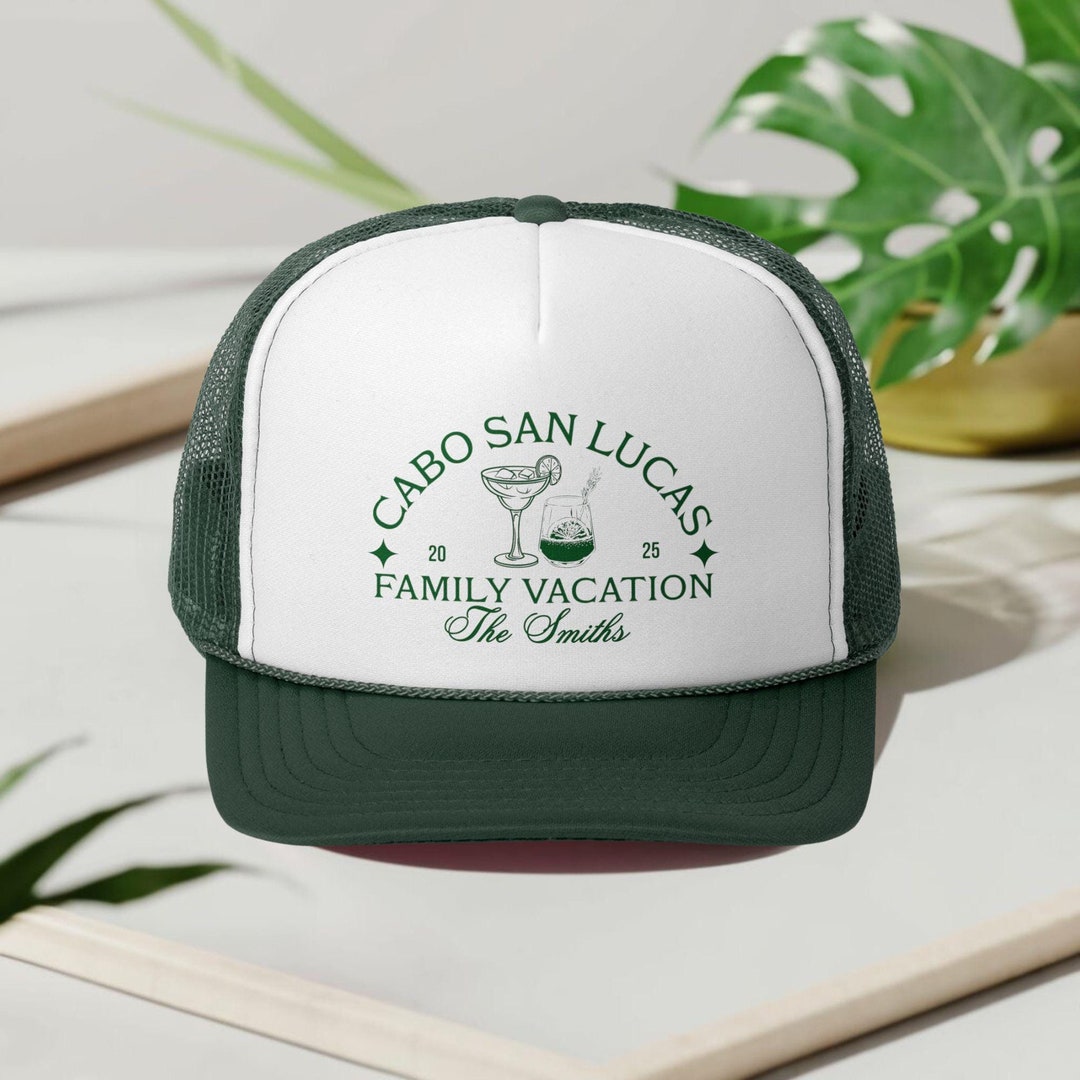 Cabo Family Vacation 2025 Custom Trucker Hats, Mexico Trip Group ...