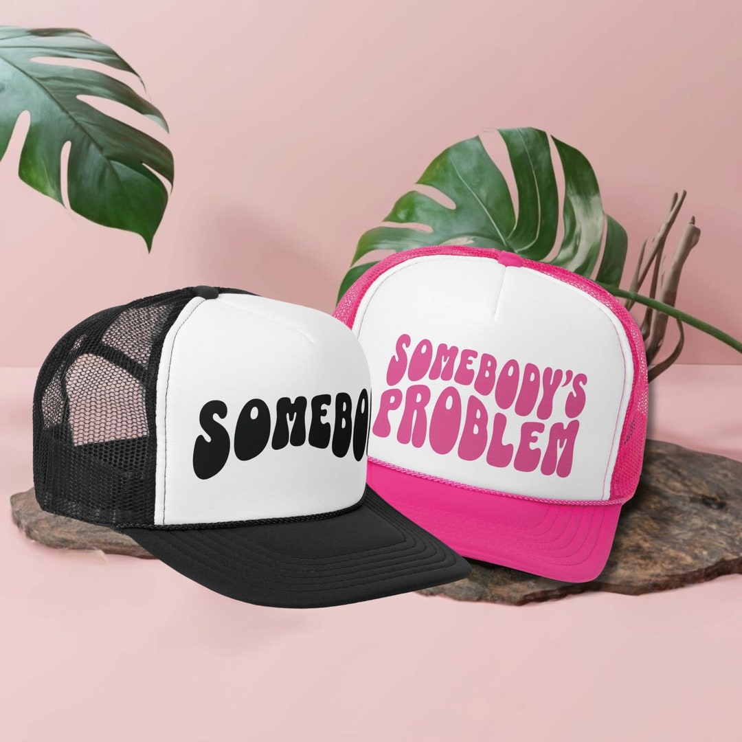 Somebody’s Problem Couple Hats, Funny Wife Gift, Trendy Summer Trucker ...