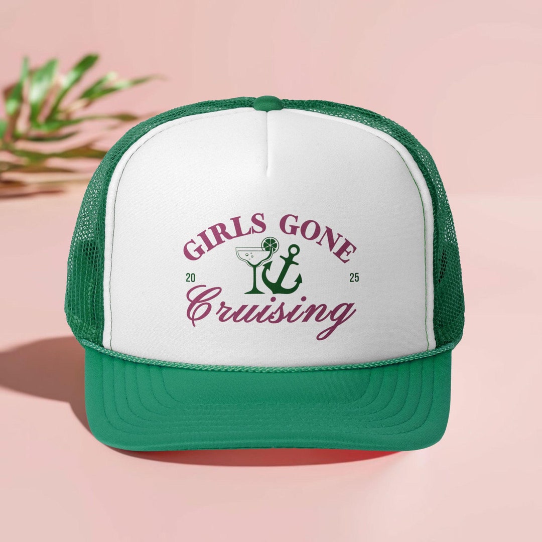 Girls Gone Cruising Hats, Girls Trip 2025 Cruise Trucker Hat, Vacation ...
