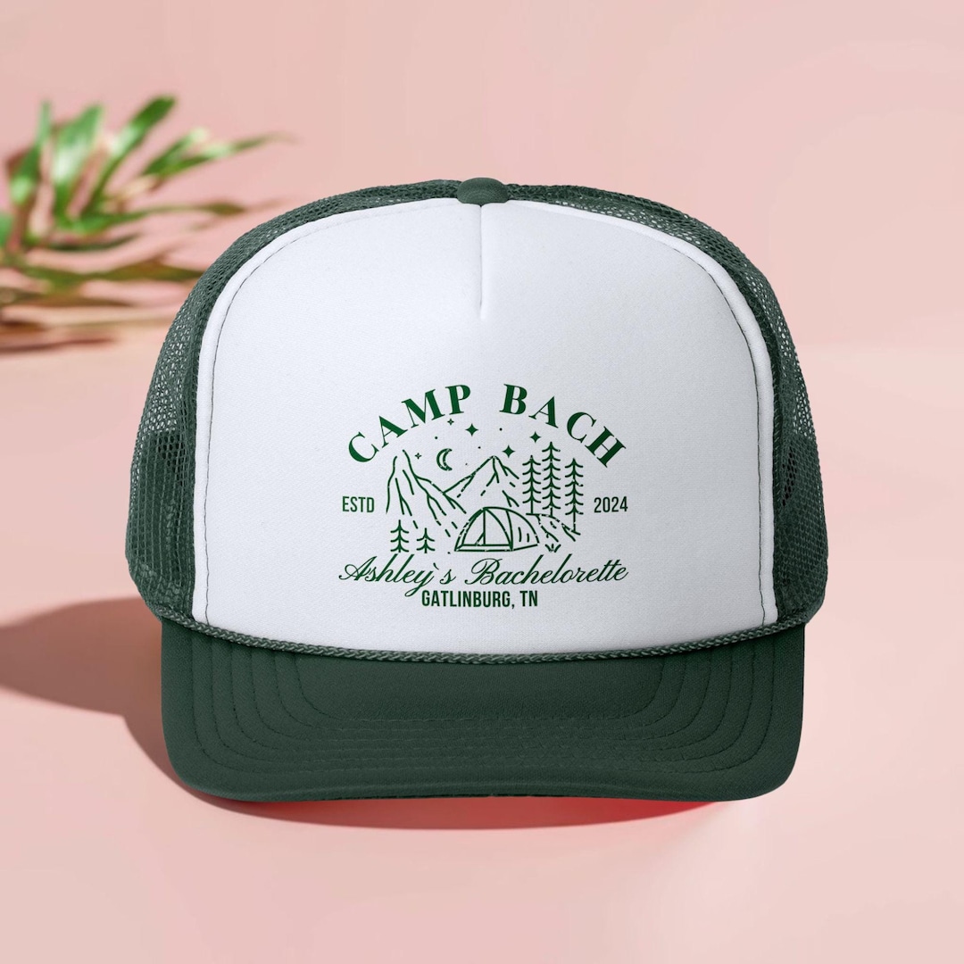 Custom Camp Bachelorette Hats, Camp Bach Party Crew Girls Trip Hat ...