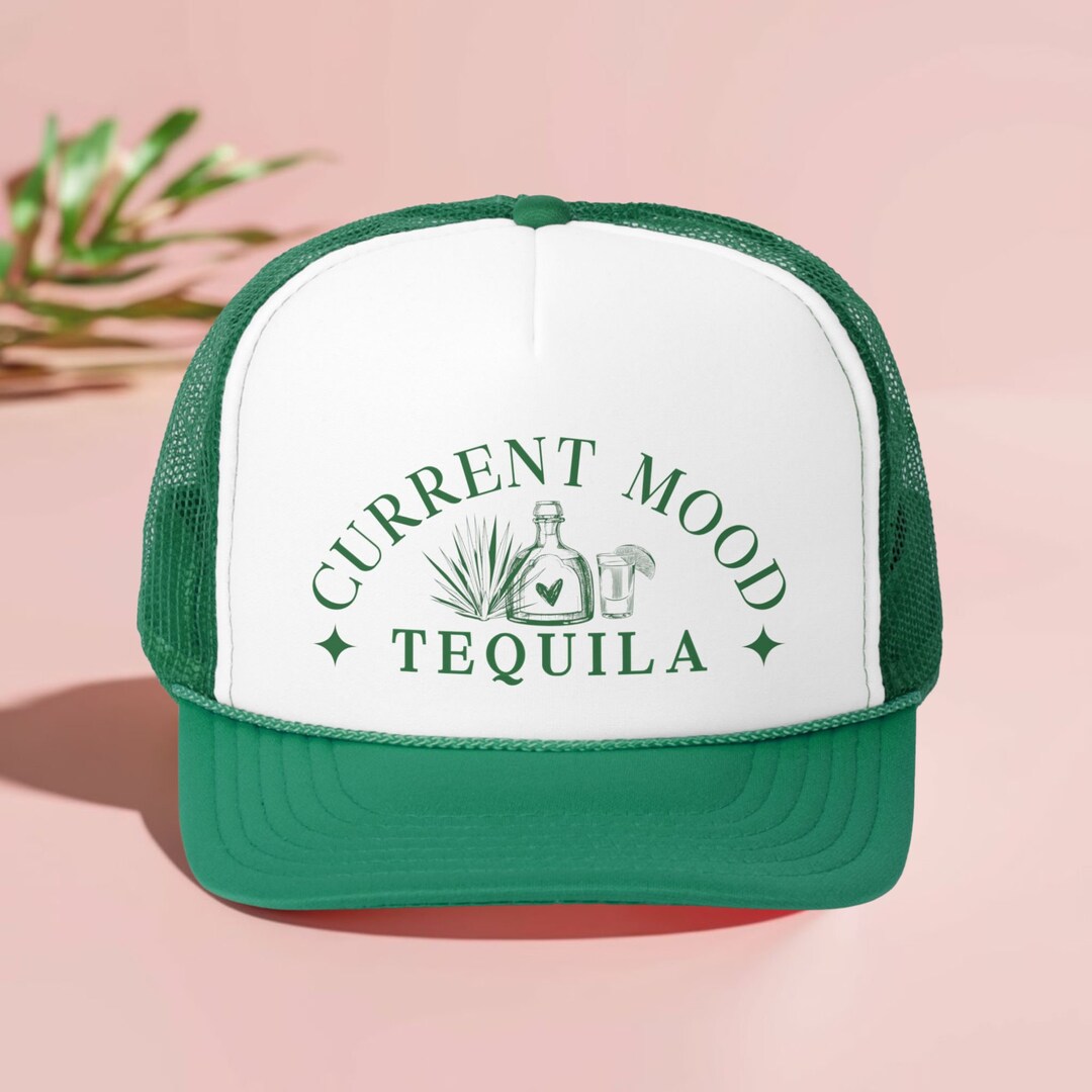 Current Mood Tequila Trucker Hat, Fiesta Bachelorette Party Favors ...