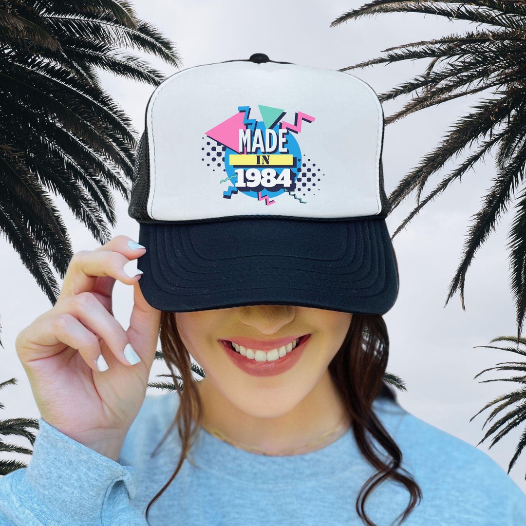 40th Birthday Hats, Made in 1984 Beach Birthday Hat, 40th Birthday Gift ...