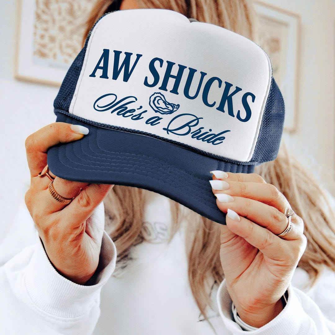 Aw Shucks Shes A Bride Bachelorette Hats, Oyster Bachelorette Party Hat ...