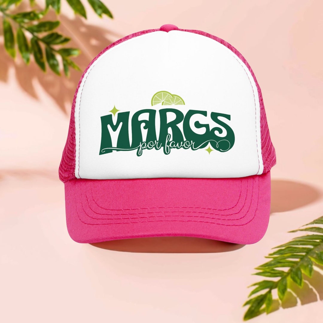 Margs Por Favor Margarita Lover Trucker Hat, Beach Bachelorette Caps ...