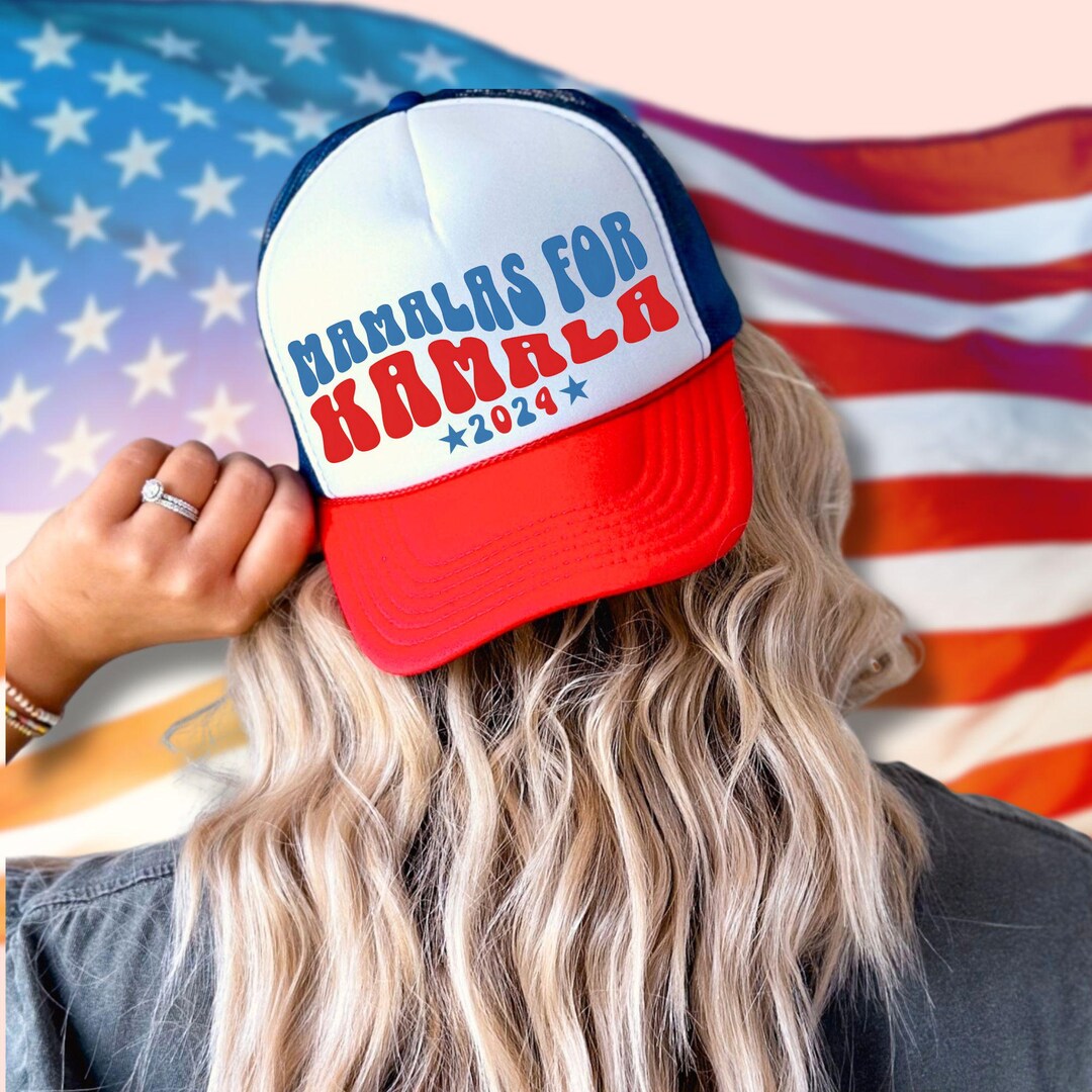 Mamalas for Kamala Hat, Kamala Harris 2024 President Trucker Hat ...