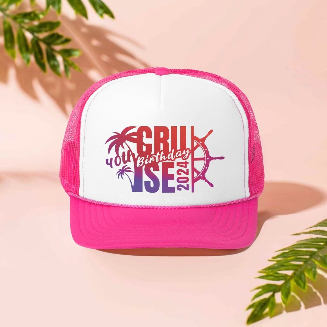 40th Birthday Cruise 2024 Hat, Caribbean Cruise Matching Hats, Family ...