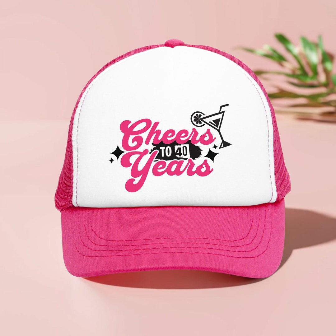 Cheers to 40 Years Hat, Group Party Hats, 40th Birthday Favors, Group ...