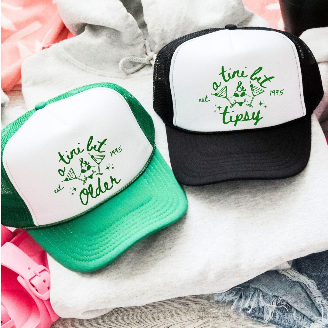 Tini Bit Older Birthday Party Hats, Martini Theme Birthday, Dirty Thirty 30th Birthday Gift for ...