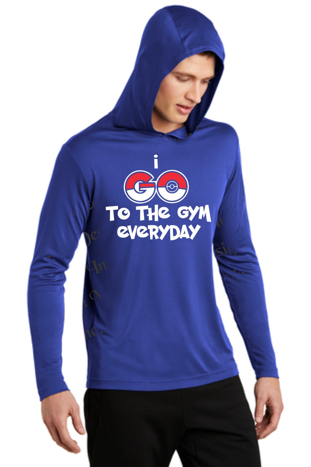 Pokemon I Go to the Gym Everyday T-shirt, Tee, Hooded T-shirt - Etsy